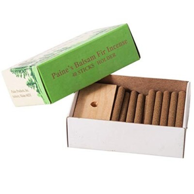 Balsam Fir Incense Stick Log Paines Burners USA Made Natural Cone Cabin ...