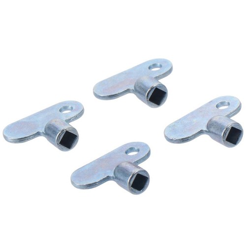 10PCS Sliver Radiator Valve Keys 5*5mm Inner Four Corner Key Valve | eBay