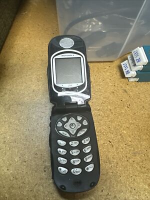 Motorola i710 - Black and Silver ( Nextel ) Rare PTT iDEN Flip Phone ...