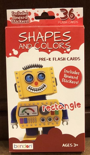 BENDON *Shapes and Colors Pre-K Flash Cards* (36 Flash Cards Reward ...