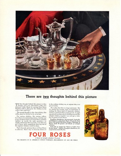 Vintage print ad Alcohol 1936 Whiskey Four Roses There are Two Thoughts ...