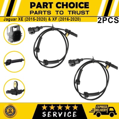 2X Front ABS WHEEL SPEED SENSOR Fits Jaguar XE (2015-20) & XF (2016-20 ...