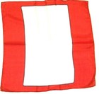 18" BLANK CARD SILK Magic Trick Playing Red White Space Magician ...