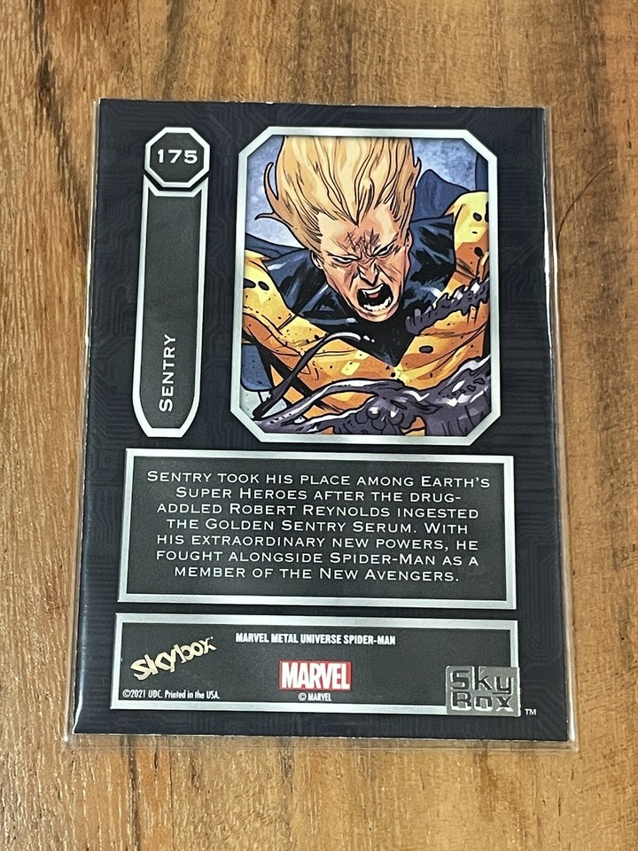 2021 Skybox Marvel Metal Universe Spider-Man Gold Sentry #175 NM M | eBay