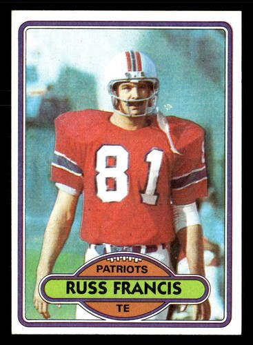 Russ Francis 1980 Topps Card #80 New England Patriots | eBay