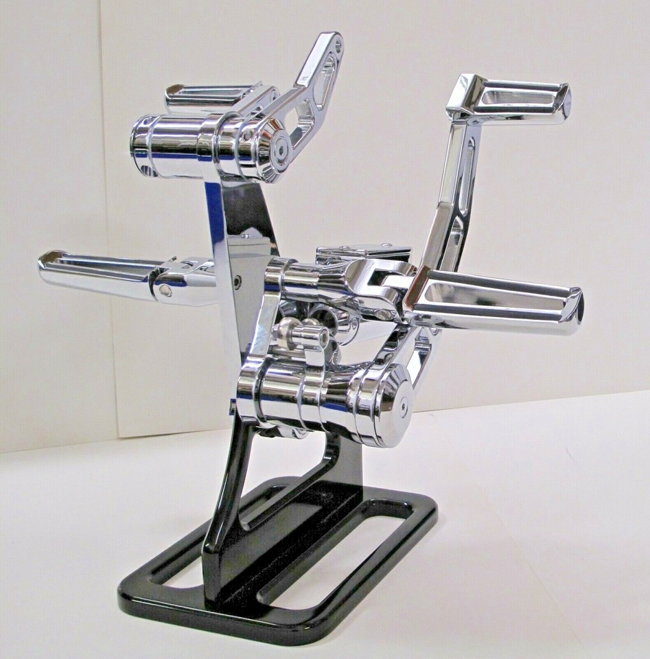 OUTLAW CYCLE PRODUCTS 82-94 FXR CHROME FORWARD CONTROLS HARLEY FXRS/P/T ...