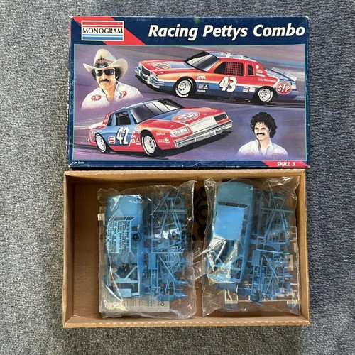 Vintage Monogram Racing Pettys Combo Model Kit 1/24 #42 #43 Unassembled ...