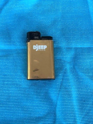 DjEEP Paris France RARE Butane Lighter Plastic Gold Metal WORKING ...