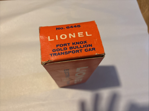 Lionel 6445 Ft Knox Gold Bullion Car RARE ORIGINAL BOX Nice! 1961 ...