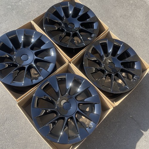 20” Oem TESLA MODEL Y Rims 20 Inch Gloss Black Induction Wheels 2020 ...