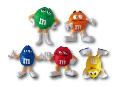 M&M's Figure 5 Set CANDY Character m&m Mini PVC figure Collectible Toy ...