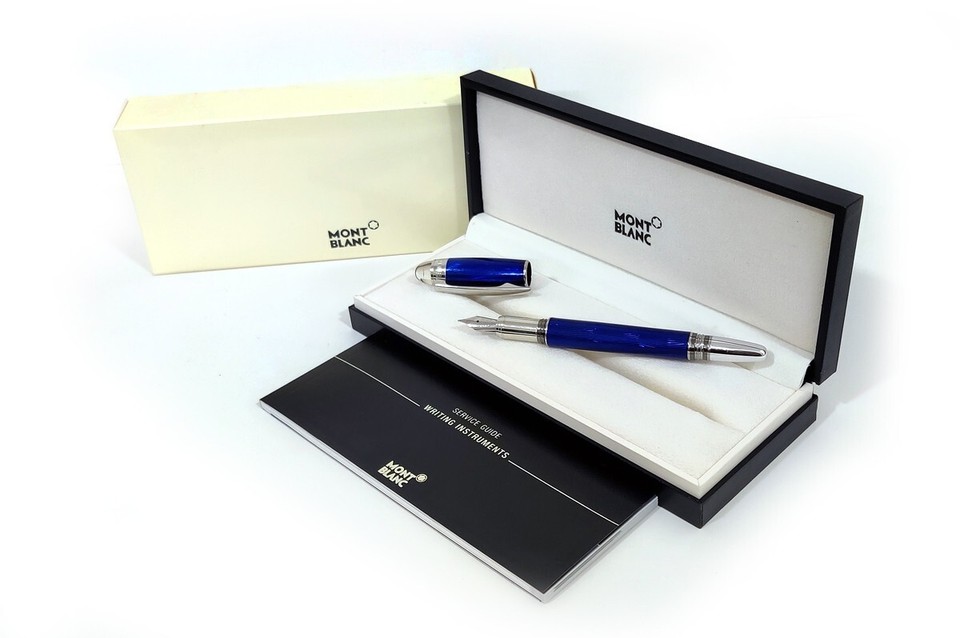 Refurbished# Montblanc Starwalker Cool Blue Fountain | Ink Pen - 9976 ...