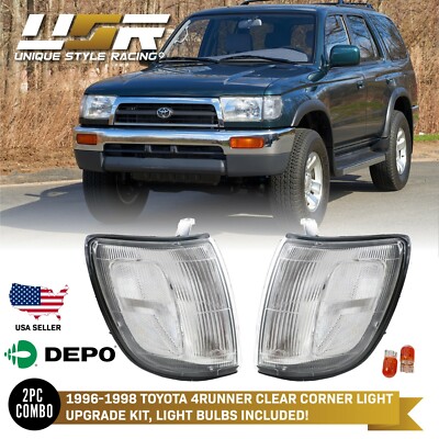 DEPO Chrome Clear Front Corner Lights Lamps For 96 97 98 Toyota 4Runner ...