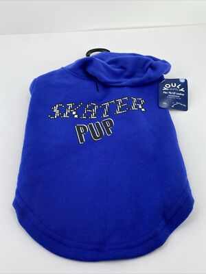 Youly Pet Dog Hoodie Skater Pup M Blue Thrill Seeker | eBay