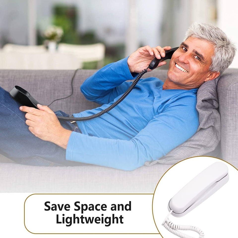 Corded House Phones Landline, Dial Pad on Base unit Home Phone ...