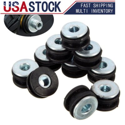 10Pcs M6 Motorcycle Side Panel Rubbers / Grommets Bolt Kit Fit for ...