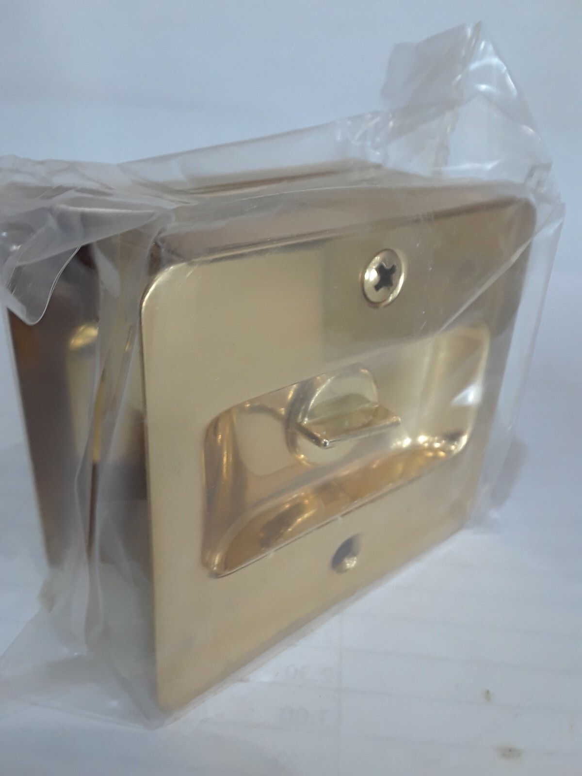 TRIMCO 100/1064 Privacy Pocket Door Lock - 605 Polished Brass - New Old ...