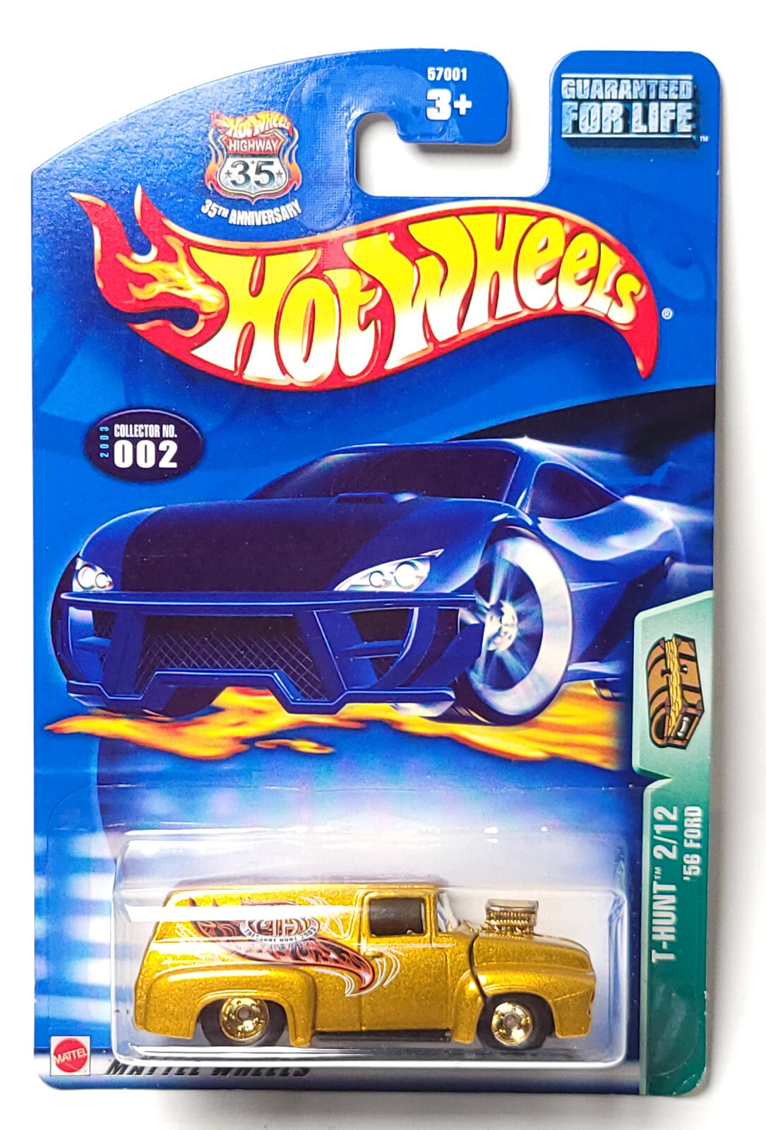 Hot Wheels T-hunt Treasure Hunt '56 Ford gold #002 | eBay