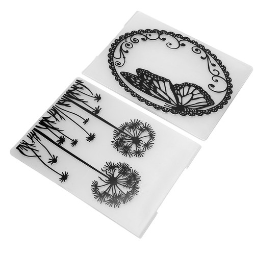2pcs Embossing Folder Dandelion Embossing Folder Stencil For Album MFS ...