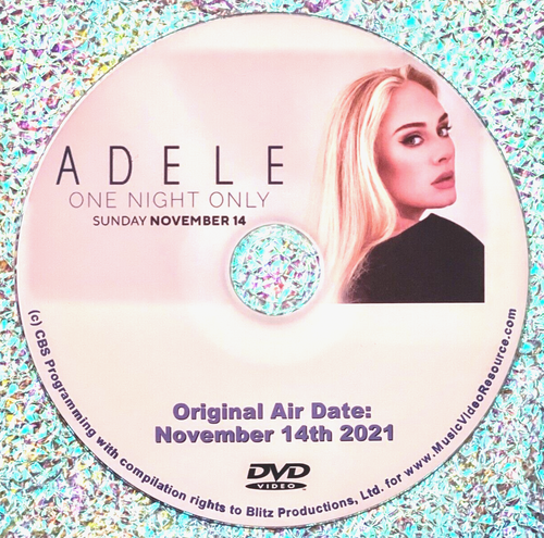 ADELE ONE NIGHT ONLY DVD (2021 Concert & Interview Special) COMMERCIAL FREE SHIP | eBay