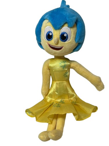 Tomy Disney Pixar Inside Out JOY 14" Plush Talking Blue Hair Doll Toy ...