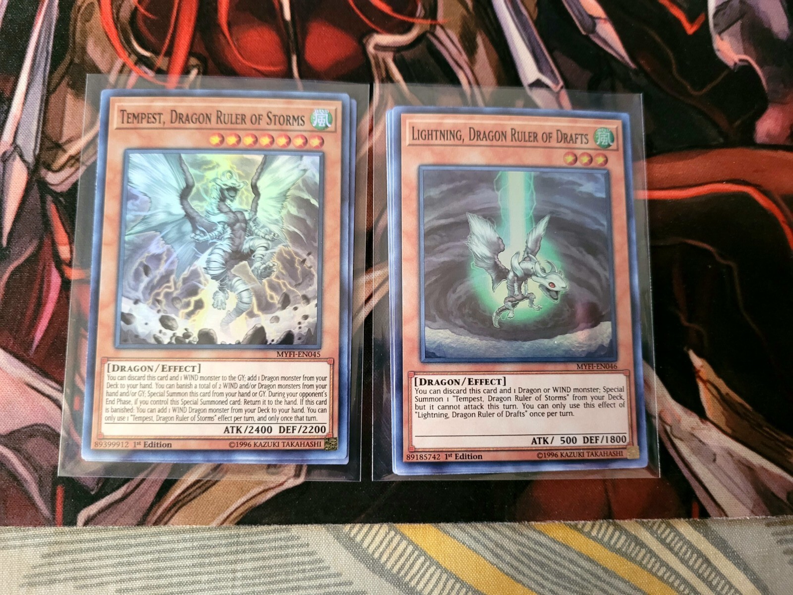 YUGIOH LIGHTNING DRAGON RULER OF DRAFTS + TEMPEST DRAGON RULER OF ...