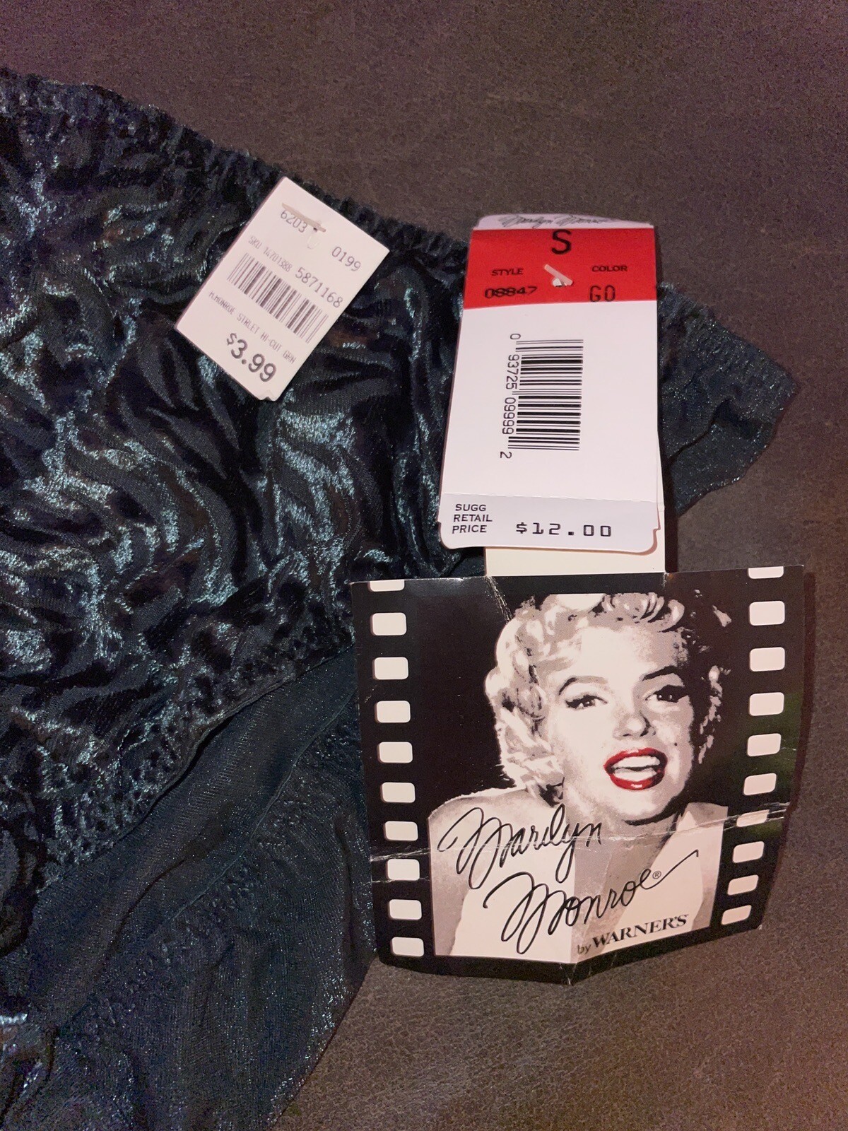 VINTAGE Second Skin Marilyn Monroe Green Satin Hi-Cut… - Gem