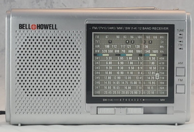 BELL & HOWELL FM[tv1]/air/MW/SW[1-8] 12 BAND RECEIVER, 08M3 TESTED ...