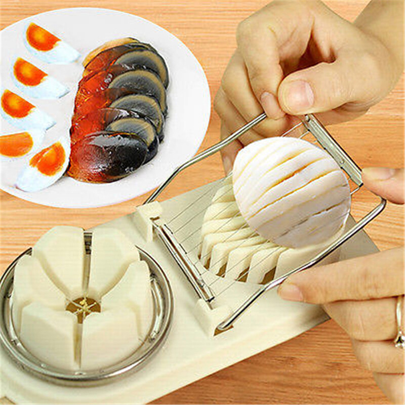 2 in 1 egg slicer mushroom tomato section cutter mold kitchen chopper ...