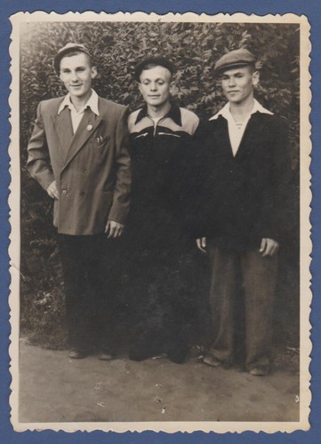 Handsome Guys in Berets, Attractive Young Men Soviet Vintage Photo USSR ...