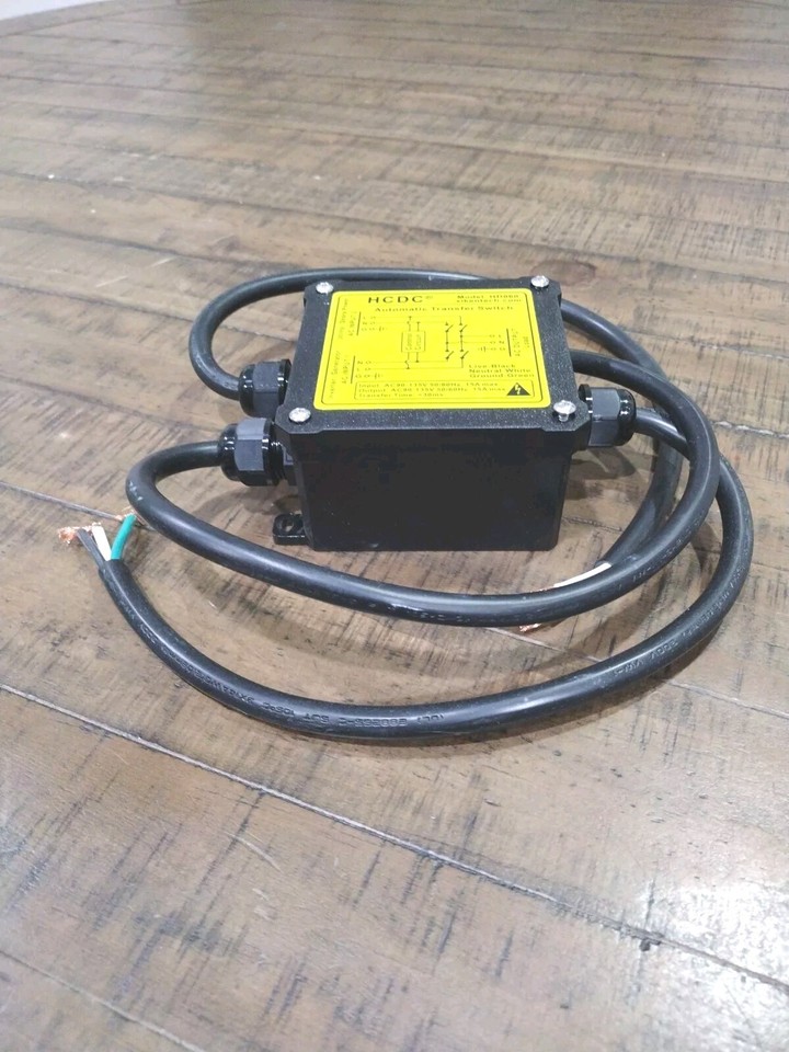 AC120V 15Amp Automatic Transfer Switch ATS Auto Transfer Switch HD060 ...