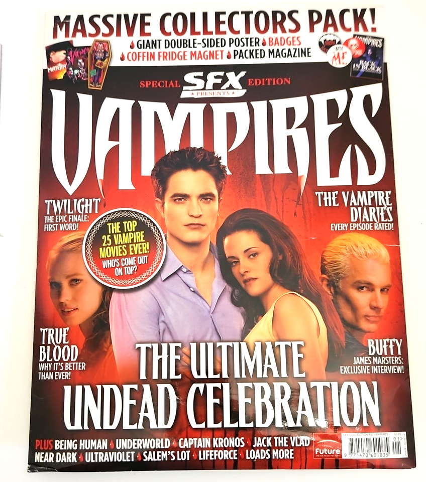 SFX Vampires Special Edition Twilight Buffy Underworld w/ Badges Poster ...
