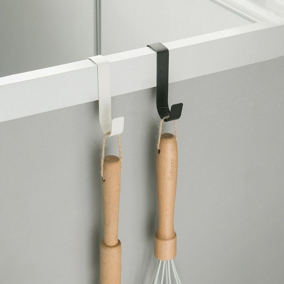 4Pcs Multi-functional Door Back Hook Simple Cabinet Door Hanging Rack ...