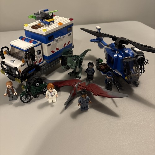 LEGO Jurassic World Sets Bundle | 5 Figures w Pterodactyl and ...