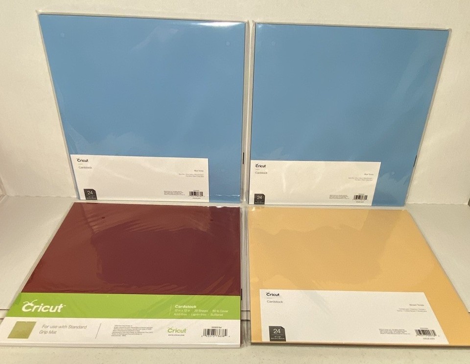 Cricut Cardstock Poster And Kraft Board 12x12in Lot Of 8 Misc Colors ...