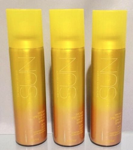 3 VICTORIA'S SECRET PINK SUN BROAD SPECTRUM SPF 25 SUNSCREEN 4 OZ NEW ...