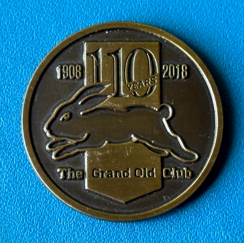 1908-2018 South Sydney Rabbitohs 110 Years Commemorative Rugby League Coin | eBay