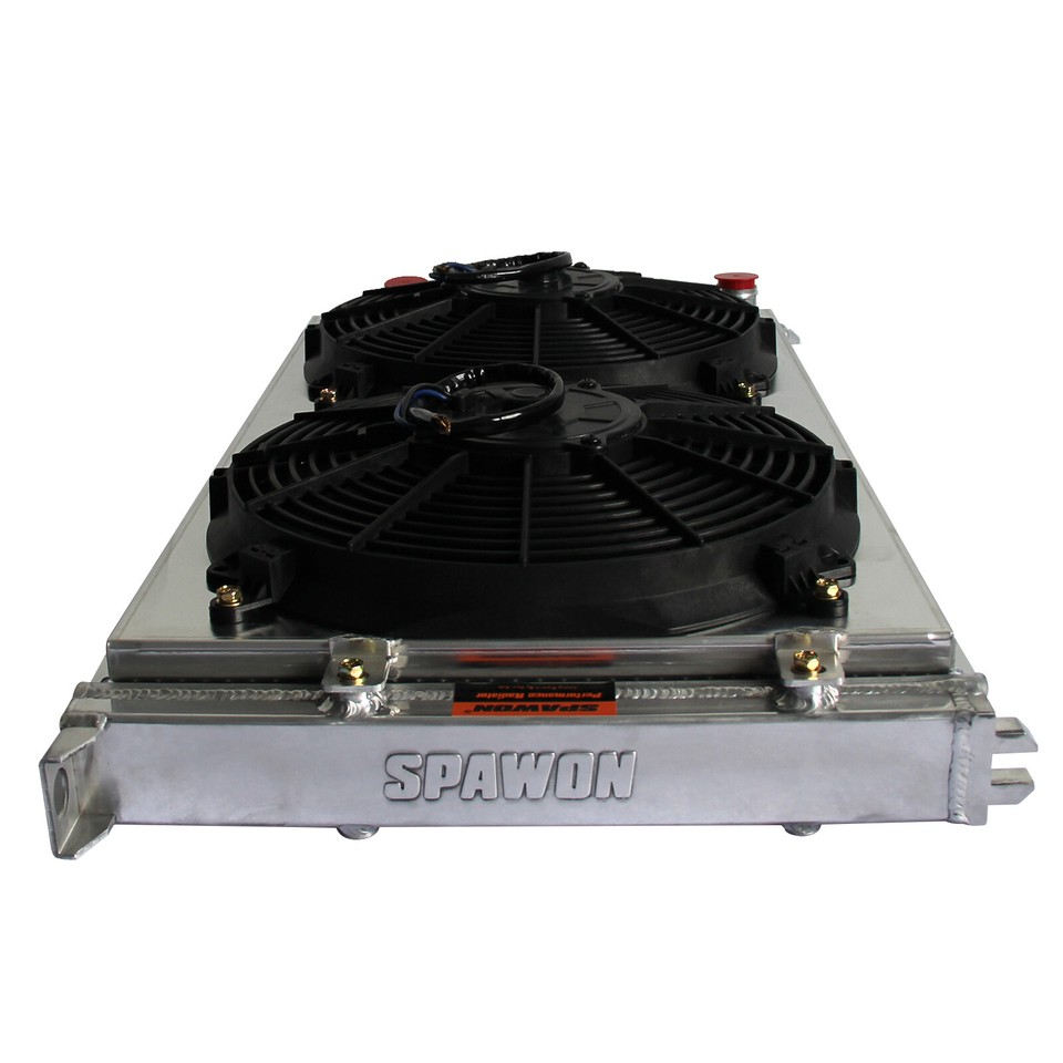 SPAWON Radiator + Fan Shroud For 1994-1998 Volkswagen Golf GTI VR6 ...