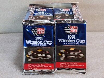 34 Packs 1991 Pro Set Racing Winston Cup Factory Packs - Dale Earnhardt ...