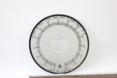 RHEOSTAT DIAL 110V - 140V. DIAL PLATE 110V - 140V. RC18 | eBay