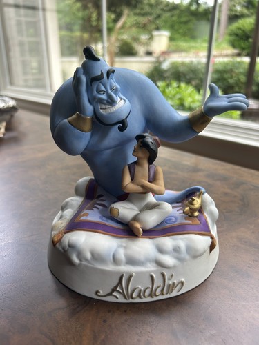 Disney Aladdin & Genie Porcelain Signed by Eric Goldberg 1992 Limited ...