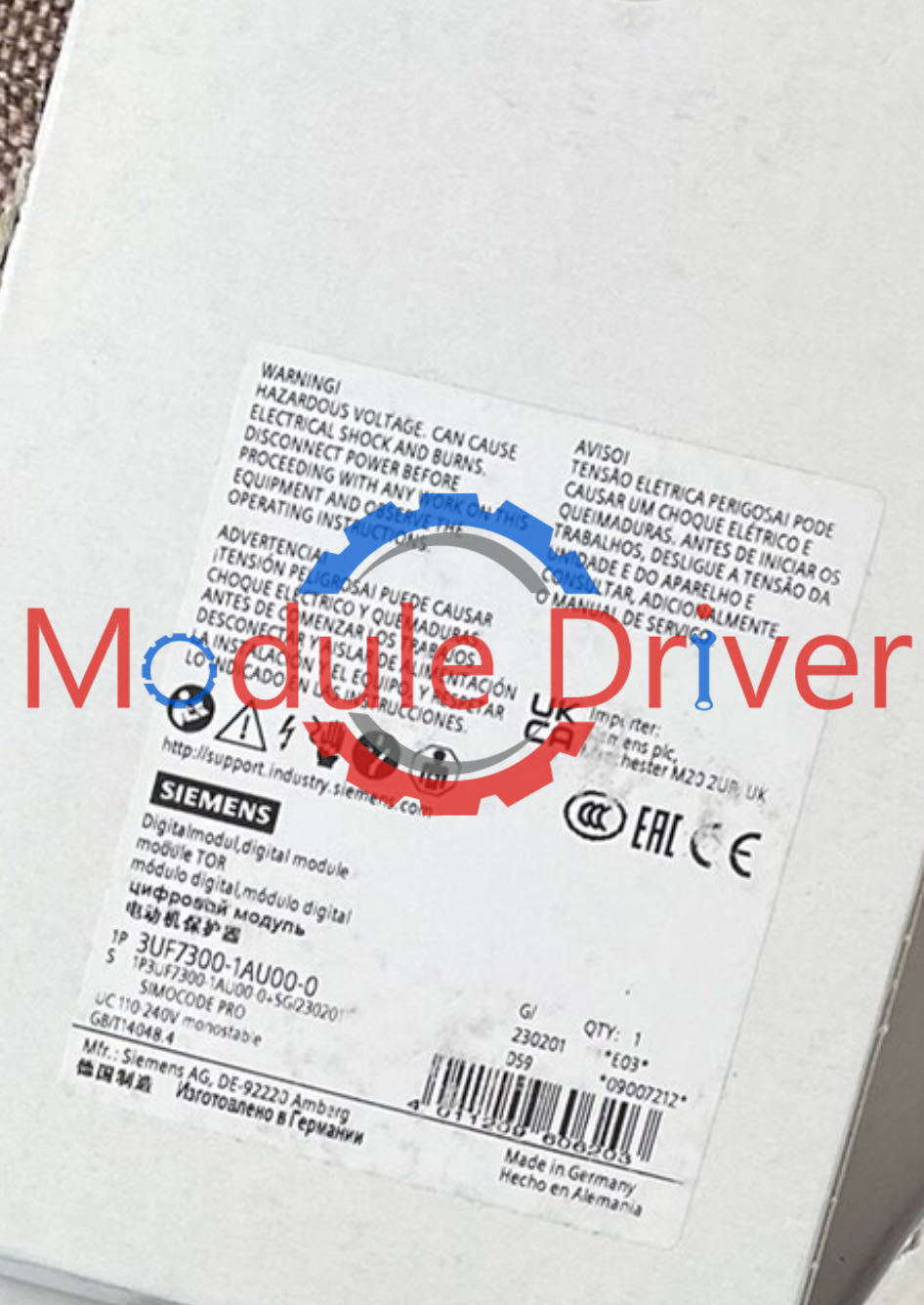 Siemens 3UF7300-1AU00-0 Simcode Pro Digital Input Module free and fast ...