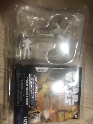 Star Wars Micro Galaxy Squadron Clone Trooper w/ AT-RT Scout Series 6 d ...