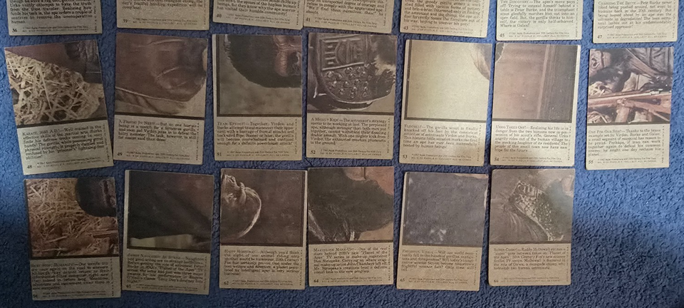 Planet of the Apes gum trade cards 1967 Apjac production | eBay UK