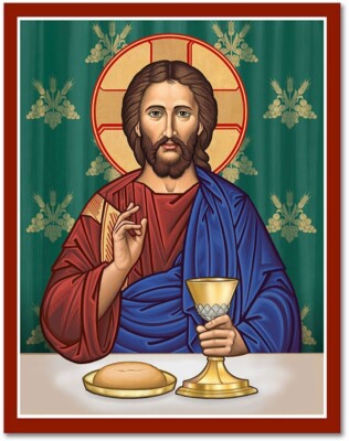 JESUS COMMUNION ICON 8x10" ULTRA PREMIUM SATIN Print ready to frame | eBay