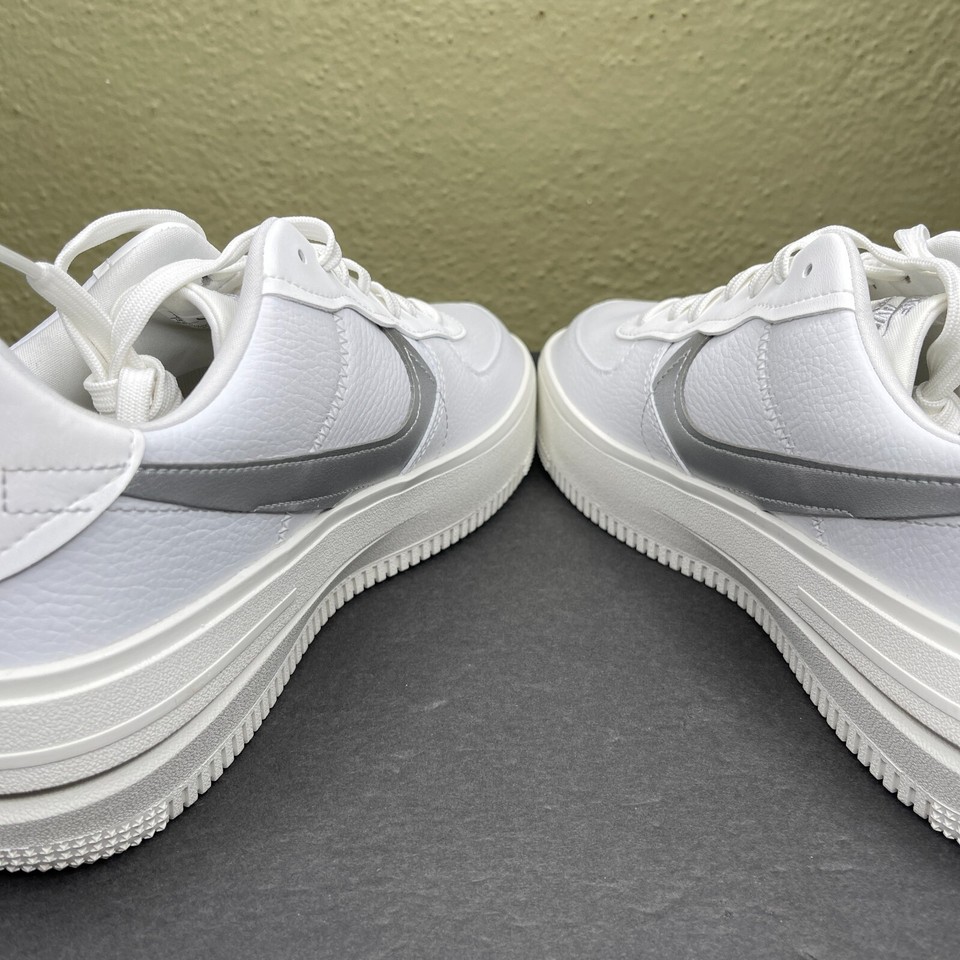 New Nike Air Force 1 Platform Women Size 10 Shoes Summit White Silver ...