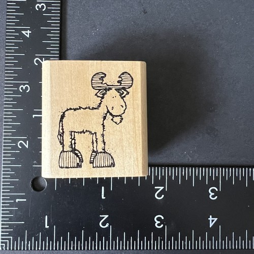 Rubber Stamp DJ Inkers djh-w '93-'99 Cartoon Moose Wood Mounted G22 ...