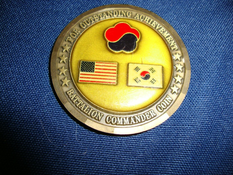 US ARMY CHALLENGE COIN BATTALION COMMANDER COIN 498TH CORPS SUPPORT | eBay