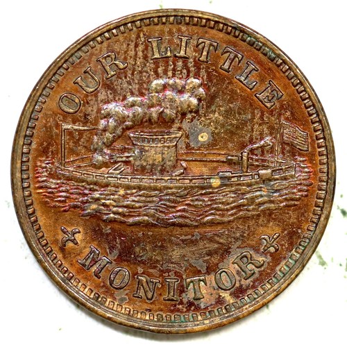 1863 F-239/422a Our Little Monitor Civil War Token | eBay