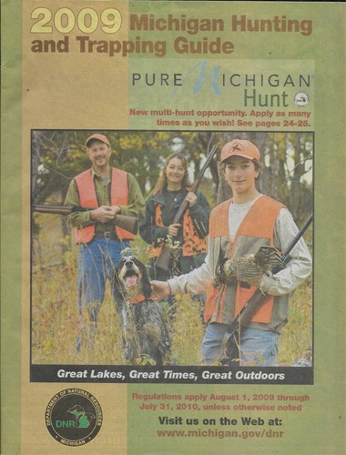 2009 Michigan Hunting and Trapping Guide - DNR | eBay